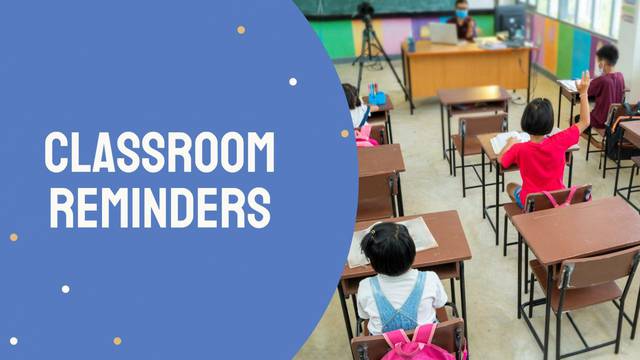 Classroom Reminders video template | by Vimeo